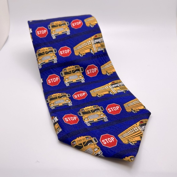 Accessories | Vintage School Bus Education Teacher Novelty Tie | Poshmark
